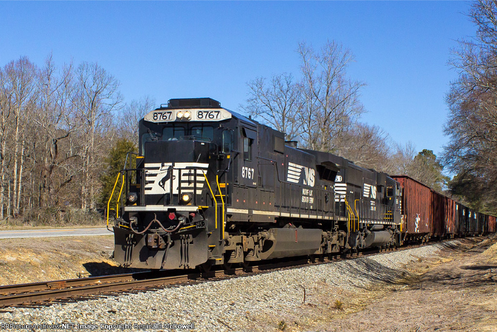 NS P65 Woodchip Train